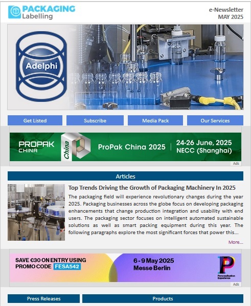 Packaging Labeling e-Newsletter subscription | Packaging Industry