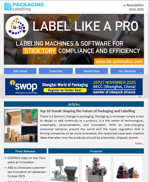 Packaging Labeling e-Newsletter subscription | Packaging Industry